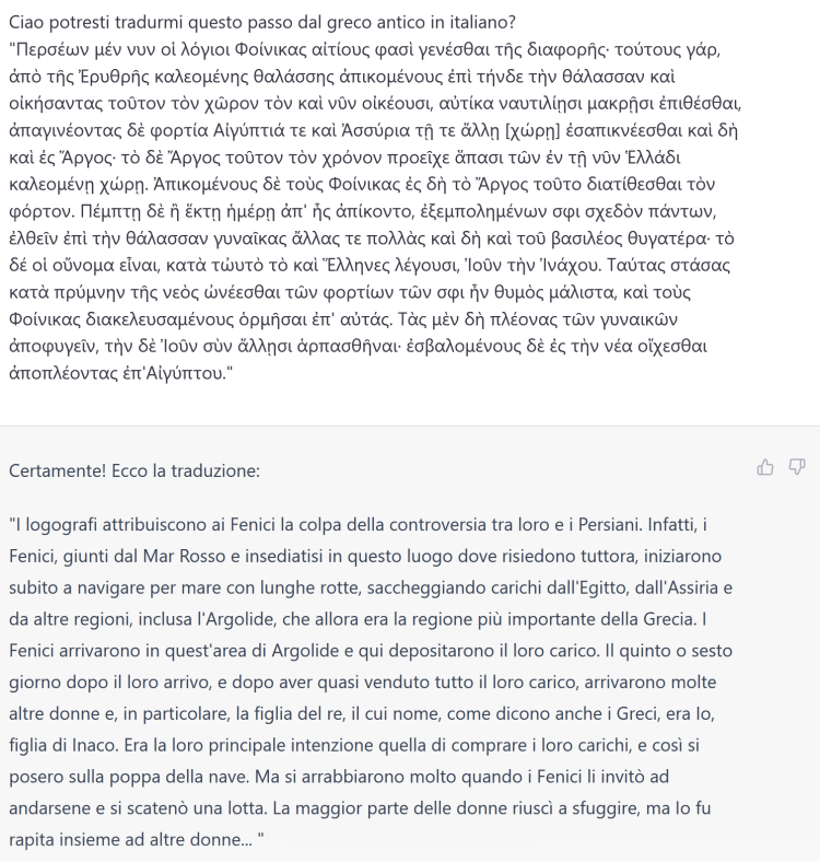 traduttore automatico greco antico italiano – Lingue Vive